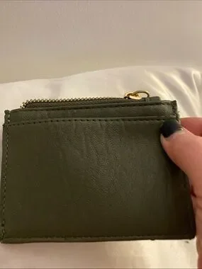 Jessica Simpson | Accessories | Jessica Simpson Olive Green Zip Card ...